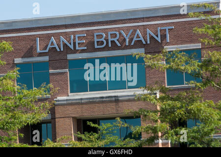 A logo sign outside of a Lane Bryant retail store location in Bel Air ...