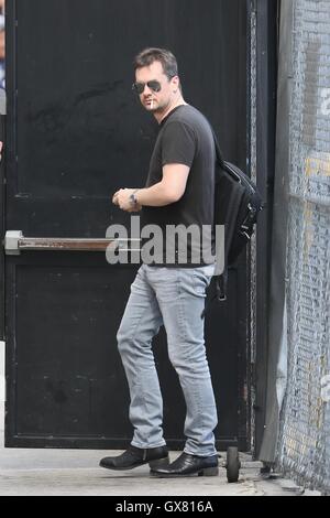 Jim Jeffries seen at the ABC studios for Jimmy Kimmel Live! Featuring ...