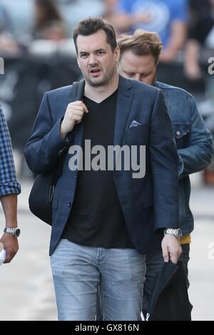Jim Jeffries seen at the ABC studios for Jimmy Kimmel Live! Featuring ...