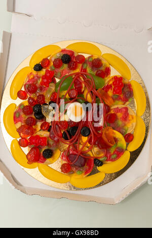 sweet pizza made of chewy candy Stock Photo - Alamy