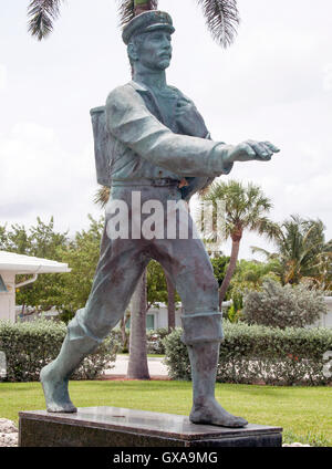 Barefoot Mailman Statue in Hillsboro Beach, Florida honors the ...