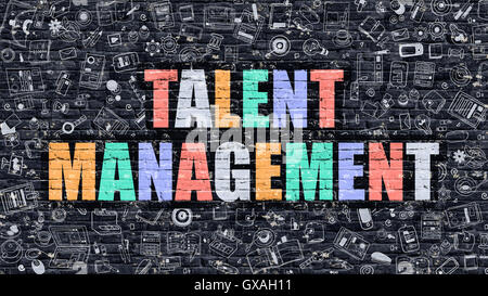 Talent Management in Multicolor. Doodle Design Stock Photo - Alamy
