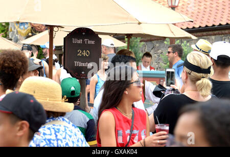 Frozen Ever After ride at the Disney World Epcot park in Florida USA ...