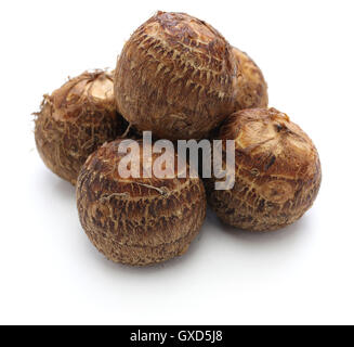 satoimo, small japanese taro potatoes on white background Stock Photo ...