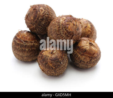 satoimo, small japanese taro potatoes on white background Stock Photo ...