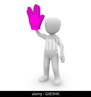 Hand on Spok Stock Photo - Alamy