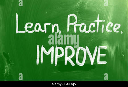Learn Practice Improve Concept Stock Photo - Alamy