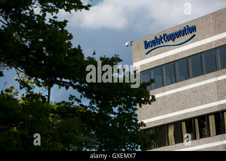 A logo sign outside of the headquarters of the Insulet Corporation in ...