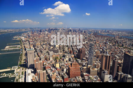 New York City Manhattan aerial view Stock Photo - Alamy