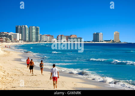 Cancun beach Mexico, ocean, vacation, caribbean, tropical Stock Photo ...