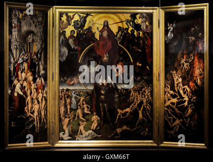 Hans Memling (1430-1494). German painter. The Last Judgment, 1467-1471. Triptych. Central panel ...