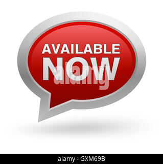 Available now icon. Internet button on white background Stock Photo - Alamy