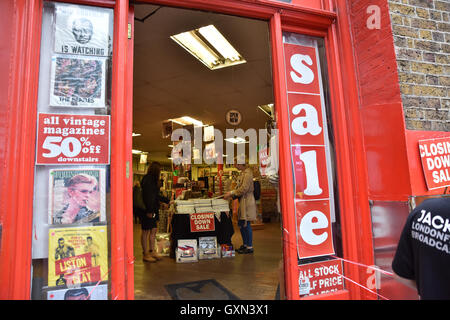 The Vintage Magazine Shop Brewer Street Soho London Stock Photo - Alamy