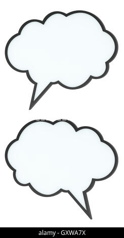 Set of emptyspeech bubbles (tag clouds Stock Photo - Alamy