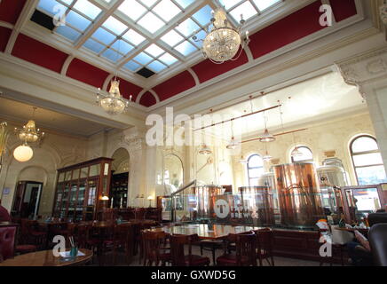 interior of Sheffield Tap pub at Sheffield Railway station in Sheffield ...
