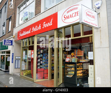 Traditional Polish Food shop in Southampton UK Stock Photo - Alamy