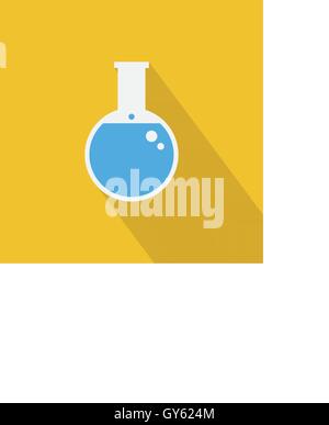 laboratory flask glass liquid shadow vector illustration eps 10 Stock ...