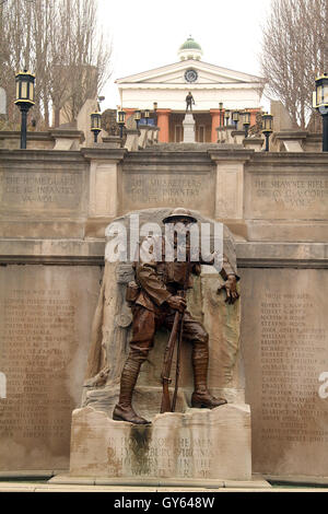Statue of World War I Doughboy in Highland Park, New Jersey Stock Photo - Alamy
