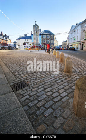 Town Square, Launceston, Cornwall, England, United Kingdom Stock Photo ...