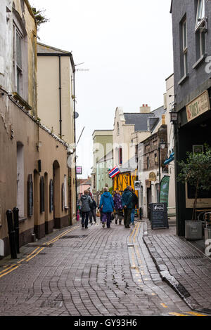 Tenby on a wet summers day Stock Photo - Alamy