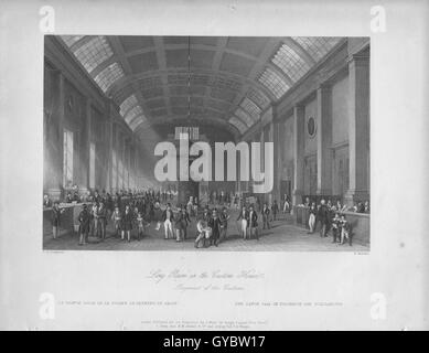 Custom House, Long Room 1842 Stock Photo - Alamy