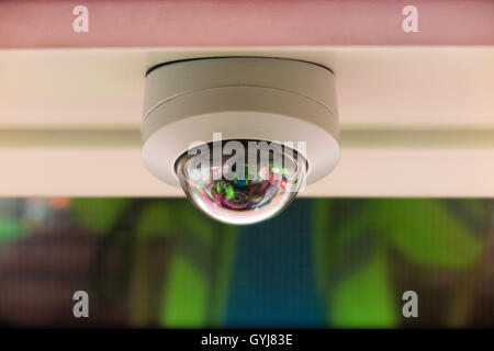 CCTV security camera fitted on the New Routemaster double-decker bus ...