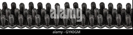 Hardened screws, isolated on white background Stock Photo - Alamy