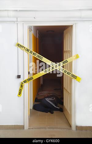 Crime scene signs Stock Photo - Alamy