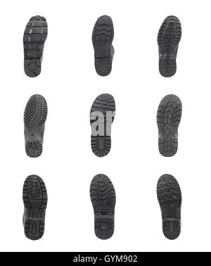 Three shoe soles collage Stock Photo - Alamy