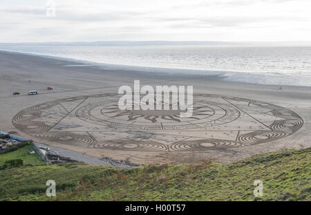 The Ring of Anhur Sand Art by International Snow and Sand Artist Simon ...