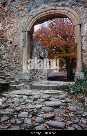 Gate portal, lower castle gate, stone figures, decoration, relief ...