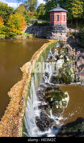 waterfall in Vanhankaupunginkoski, Helsinki, Finland, horizontal photo ...