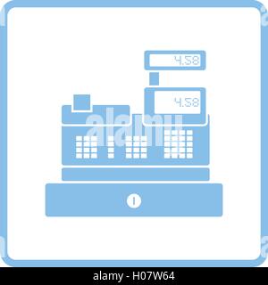 Cashier icon. Blue frame design. Vector illustration Stock Vector Image ...