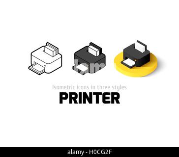 Modern laser printer icon, flat style Stock Vector Image & Art - Alamy