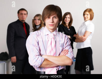 successful business team in the office Stock Photo - Alamy
