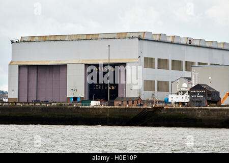 cammell laird shipyard submarine building hall birkenhead liverpooll ...