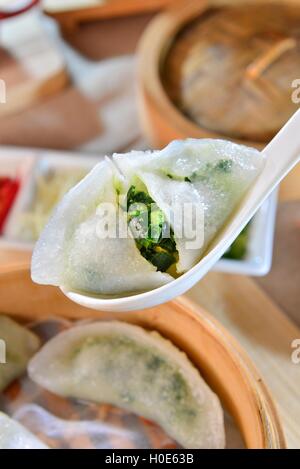 Cooked Crystal Shrimp Dumplings – Steamed Chinese Dim Sum Stock Photo ...