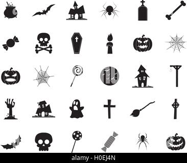 Zombie dark icons set vector color Stock Vector Image & Art - Alamy