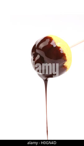 Marshmallow in chocolate syrop Stock Photo - Alamy