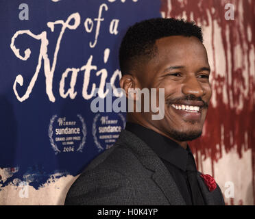 Actor Nate Parker arrives at the premiere of 'The Great Debaters' at ...