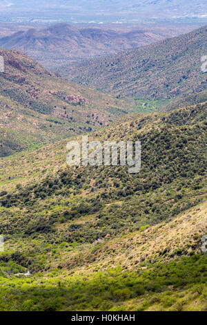 The Reavis Trail in the Superstition Mountains beginning to gain ...