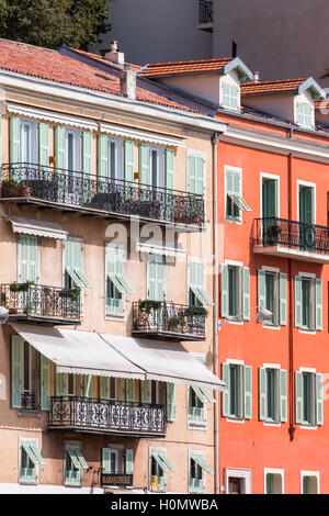 Architectural detail, Nice, Alpes-Maritimes, French Riviera, France ...