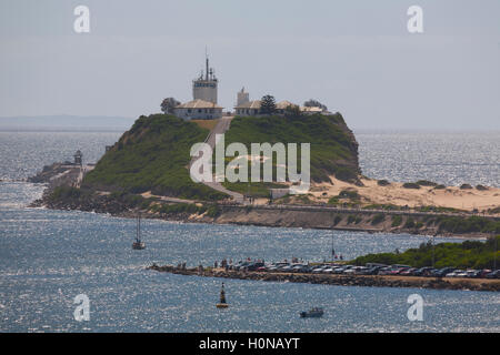 Nobbys Head Lighthouse Newcastle New South Wales Australia Stock Photo ...