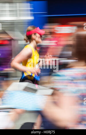 Runner at the Long Course, Tenby, 2015 Stock Photo - Alamy