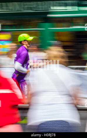 Runner at the Long Course, Tenby, 2015 Stock Photo - Alamy