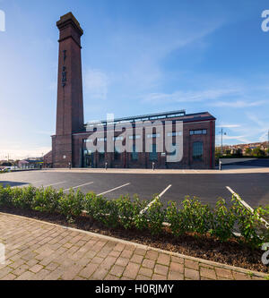 The refurbished pump house of the old south wheal crofty tin mine at ...