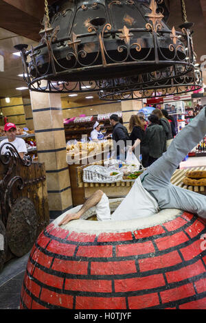 Lavash oven in a bakery, Aparan, Armenia Stock Photo - Alamy