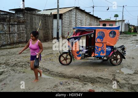 Motokar in PUERTO PIZARRO . Department of Tumbes .PERU Stock Photo - Alamy