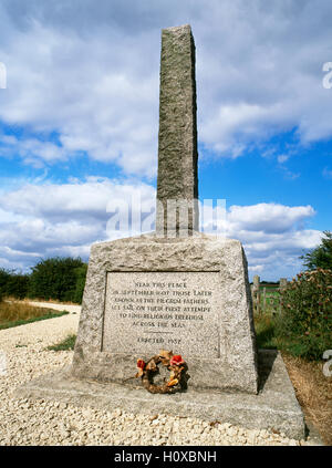 The Pilgrim Fathers Memorial at Fishtoft, near Boston, Lincolnshire ...