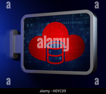 Database concept: Database on billboard background Stock Photo - Alamy